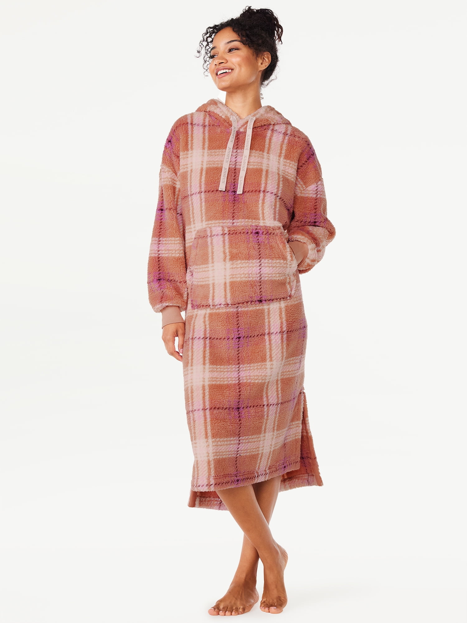 Joyspun Plush Lounger - Ultra-Soft Hooded Lounger - Walmart.com