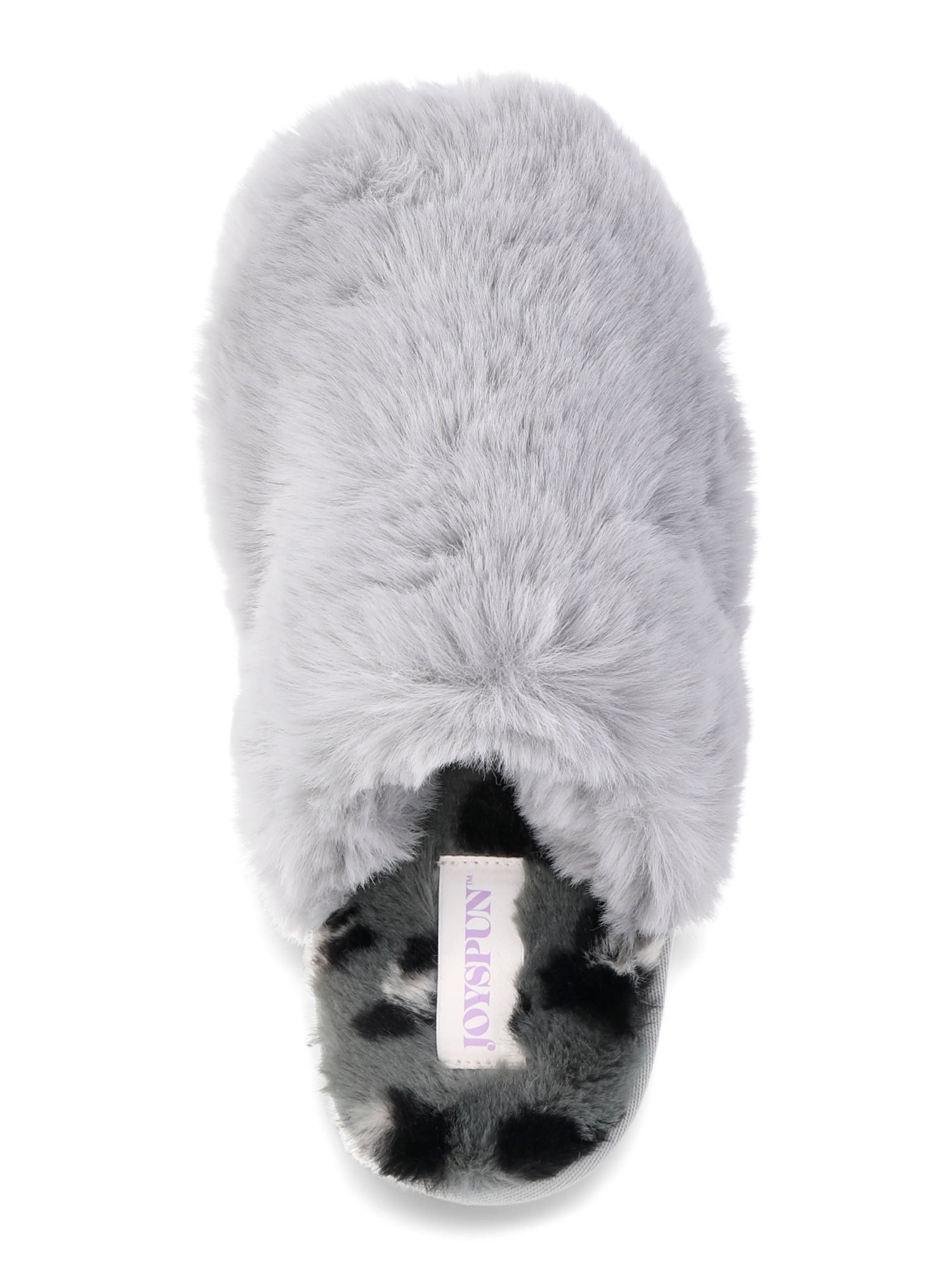 Joyspun Women's Plush Scuff Slippers - Walmart.com