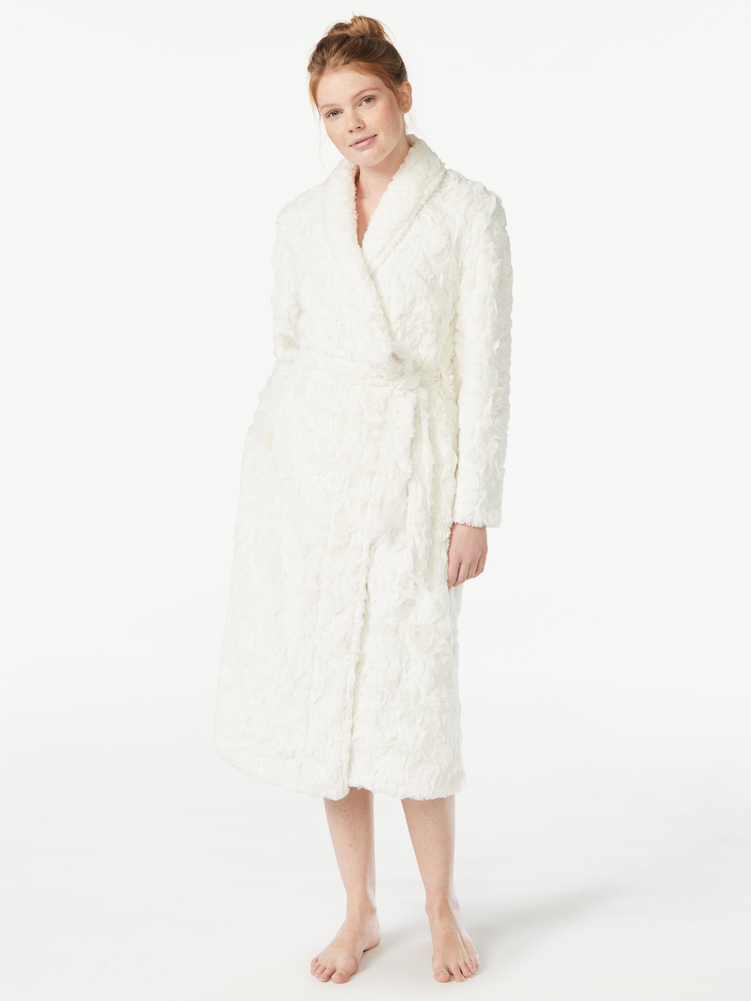 Joyspun Women’s Plush Sleep Robe, Sizes S to 3X - Walmart.com