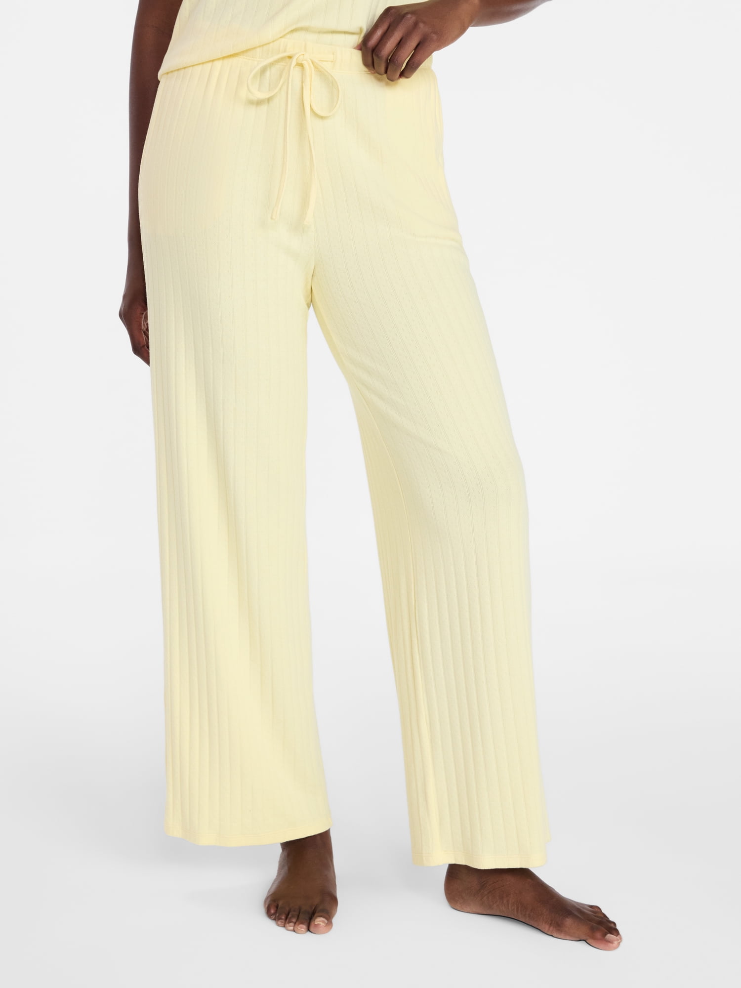 Joyspun Women’s Pointelle Knit Sleepwear Pant, Sizes XS-3X - Walmart.com