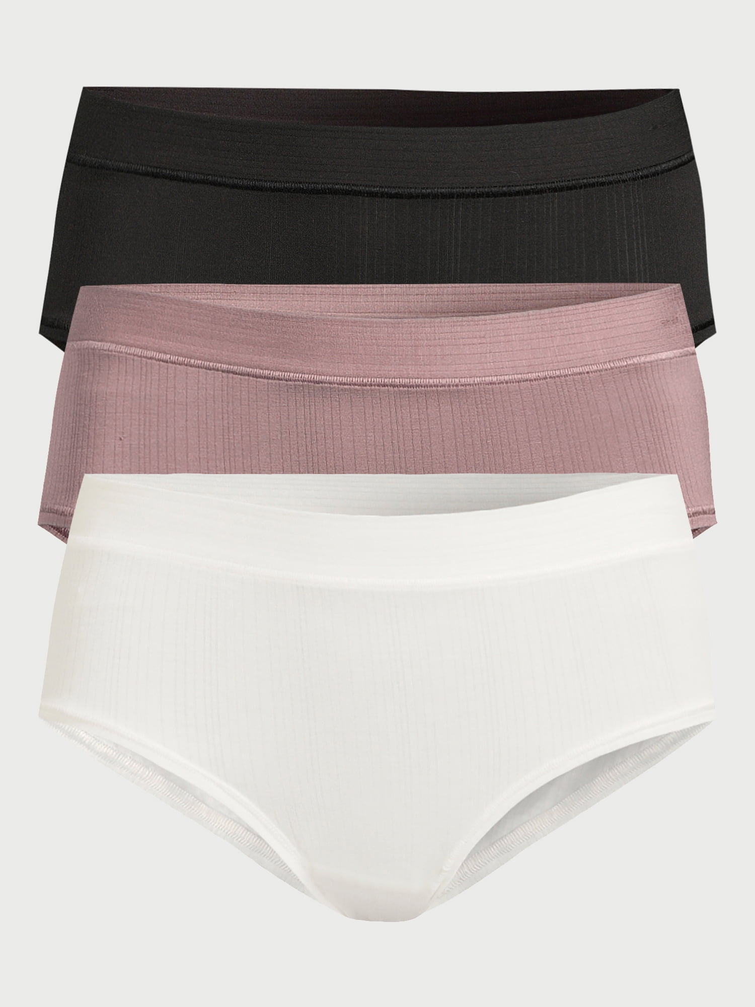 Joyspun Women’s Ribbed Modal Hipster Panties 3-Pack Sizes XS to 3X ...