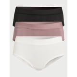 Joyspun Women’s Ribbed Modal Hipster Panties 3-Pack Sizes XS to 3X ...