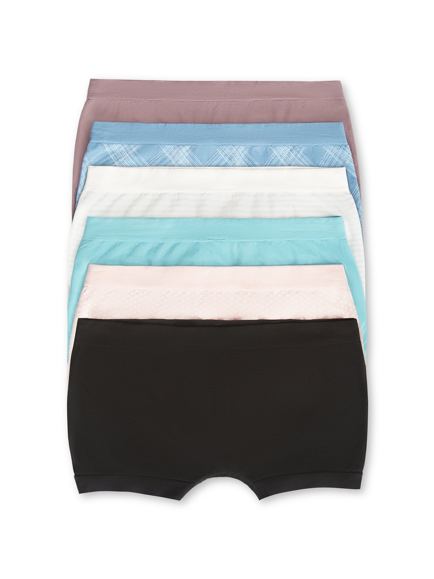 Joyspun Women's Seamless Boyshort Panties 6-Pack Sizes XS to 3XL ...