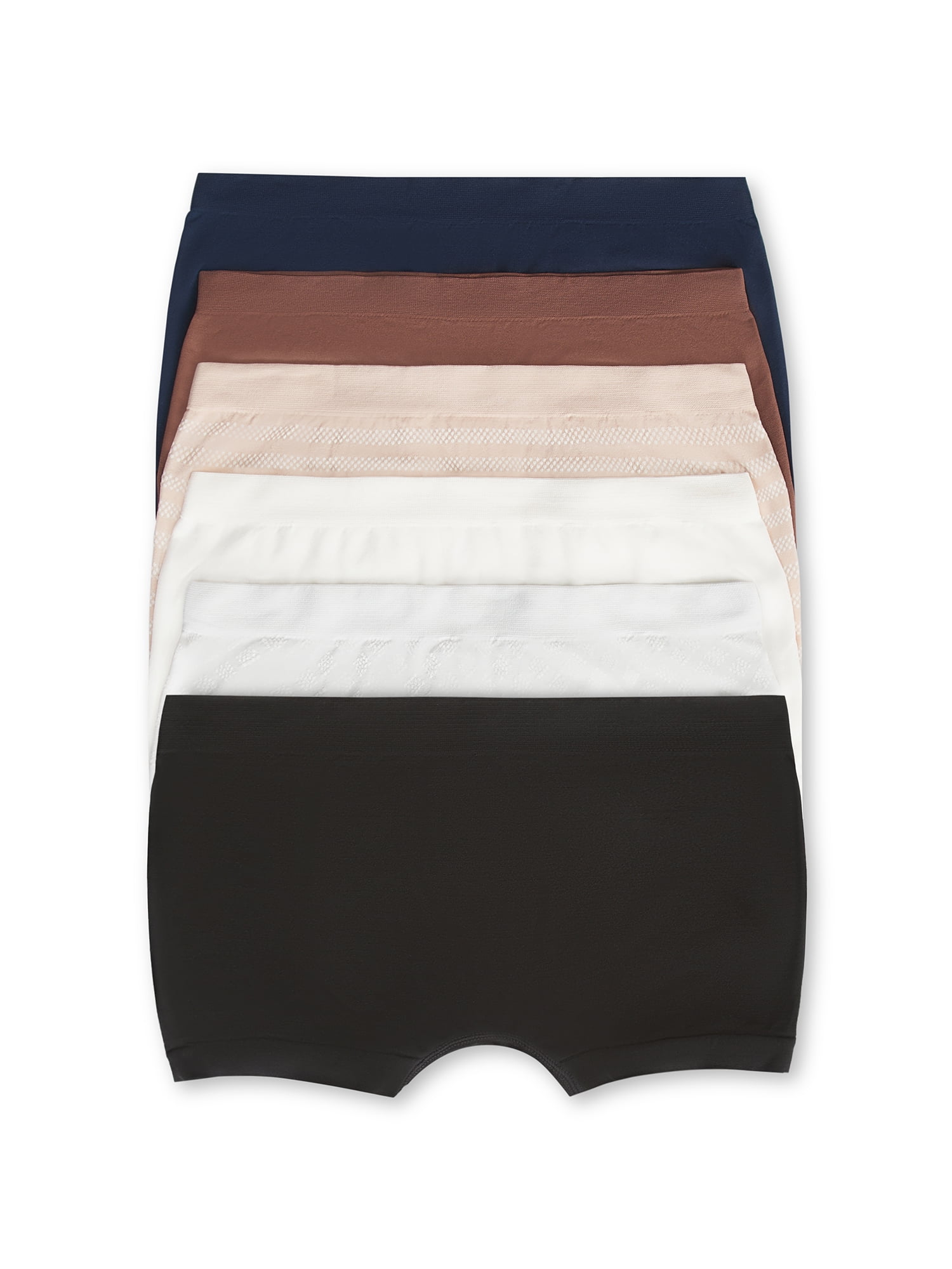 Joyspun Seamless Boyshort Panties 6-Pack for Women Full Coverage Soft ...