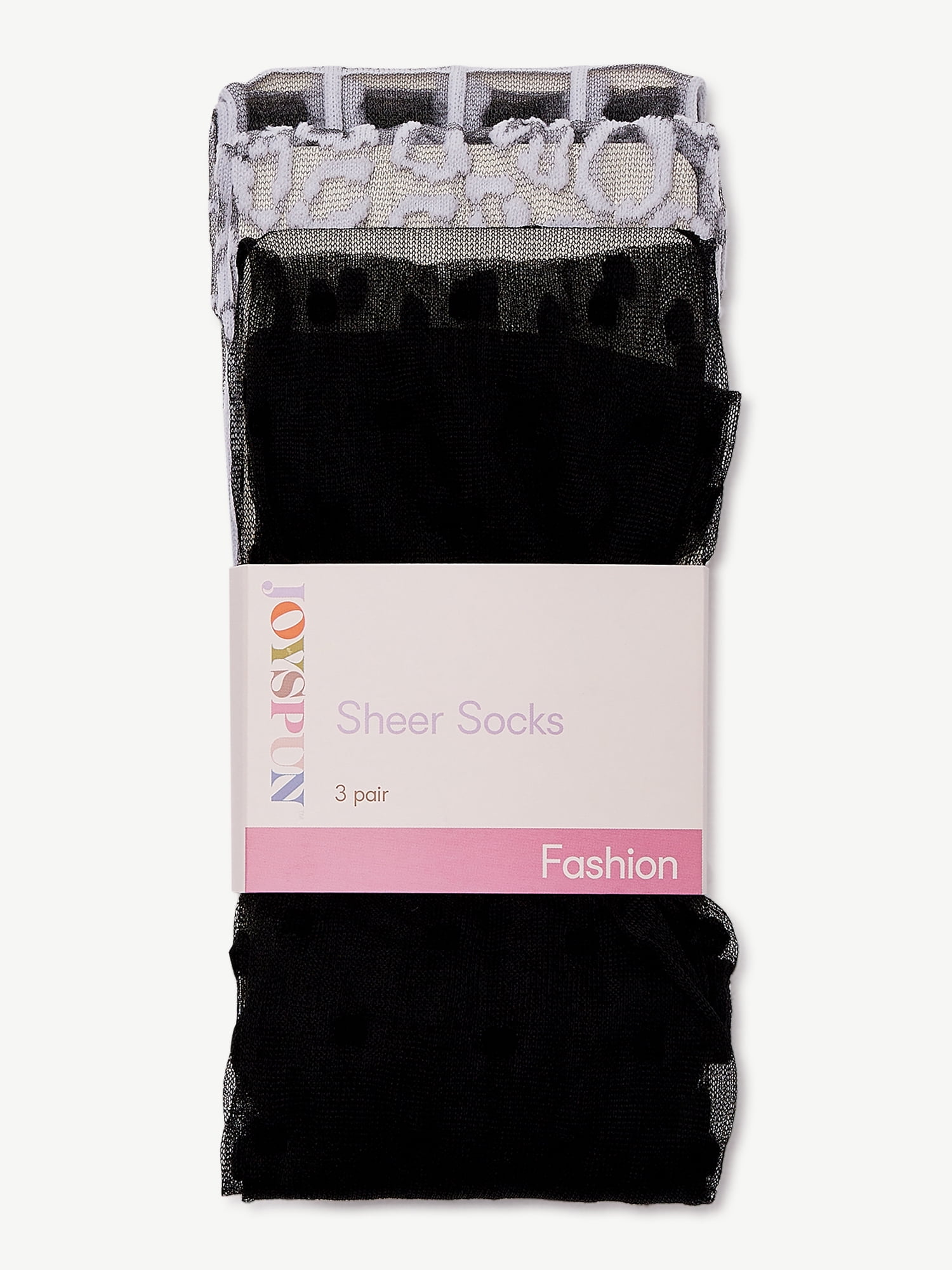 Joyspun Sheer Dress Socks - Animal Print, 3-Pack - Walmart.com