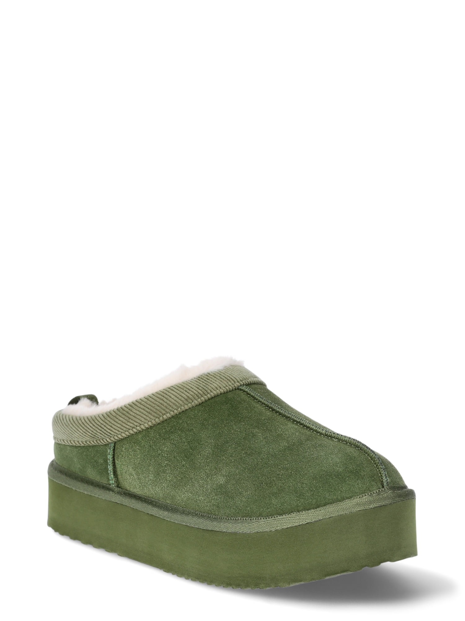 Joyspun Women’s Ultra Short Platform Clog Slippers, Sizes 7-11 ...