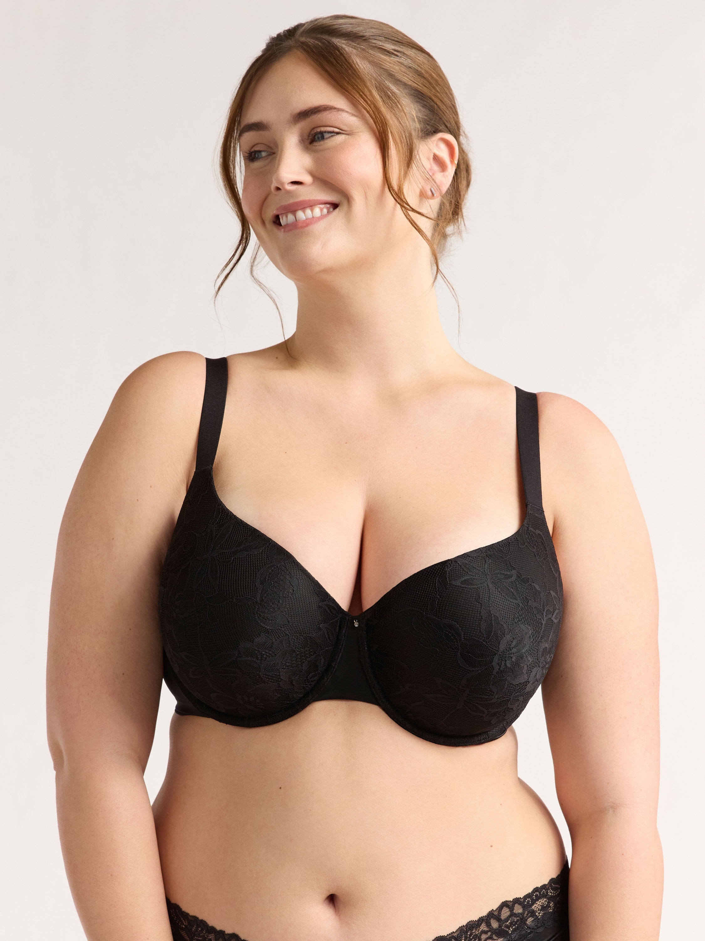 Joyspun Women's & Women's Plus Lace Plunge Bra, Sizes 38DD-46DDD - Walmart.com