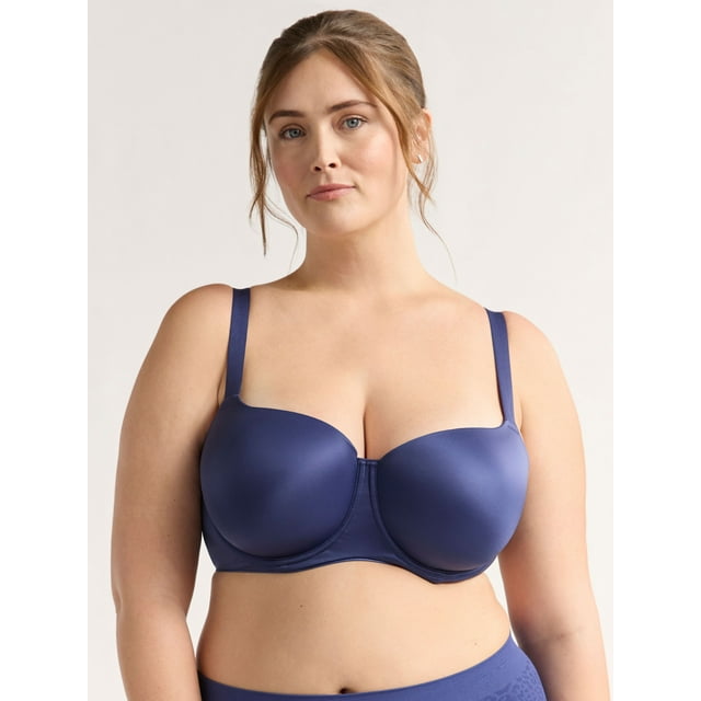 Joyspun Women's & Women's Plus Smooth Balconette Bra, Sizes 38DD-46DDD - Walmart.com