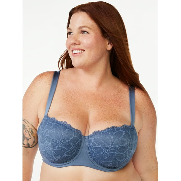 Joyspun Women's & Women's Plus Size Underwire Balconette Bra, Sizes 38DD to 46DDD - Walmart.com