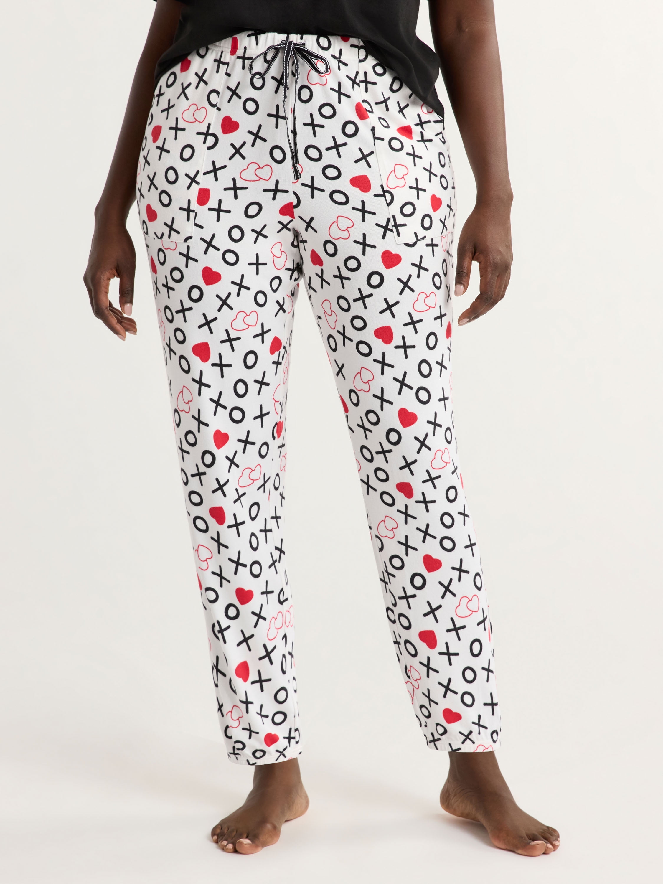 Joyspun Women's and Women’s Plus Hacci Knit Sleep Joggers, Sizes XS to ...