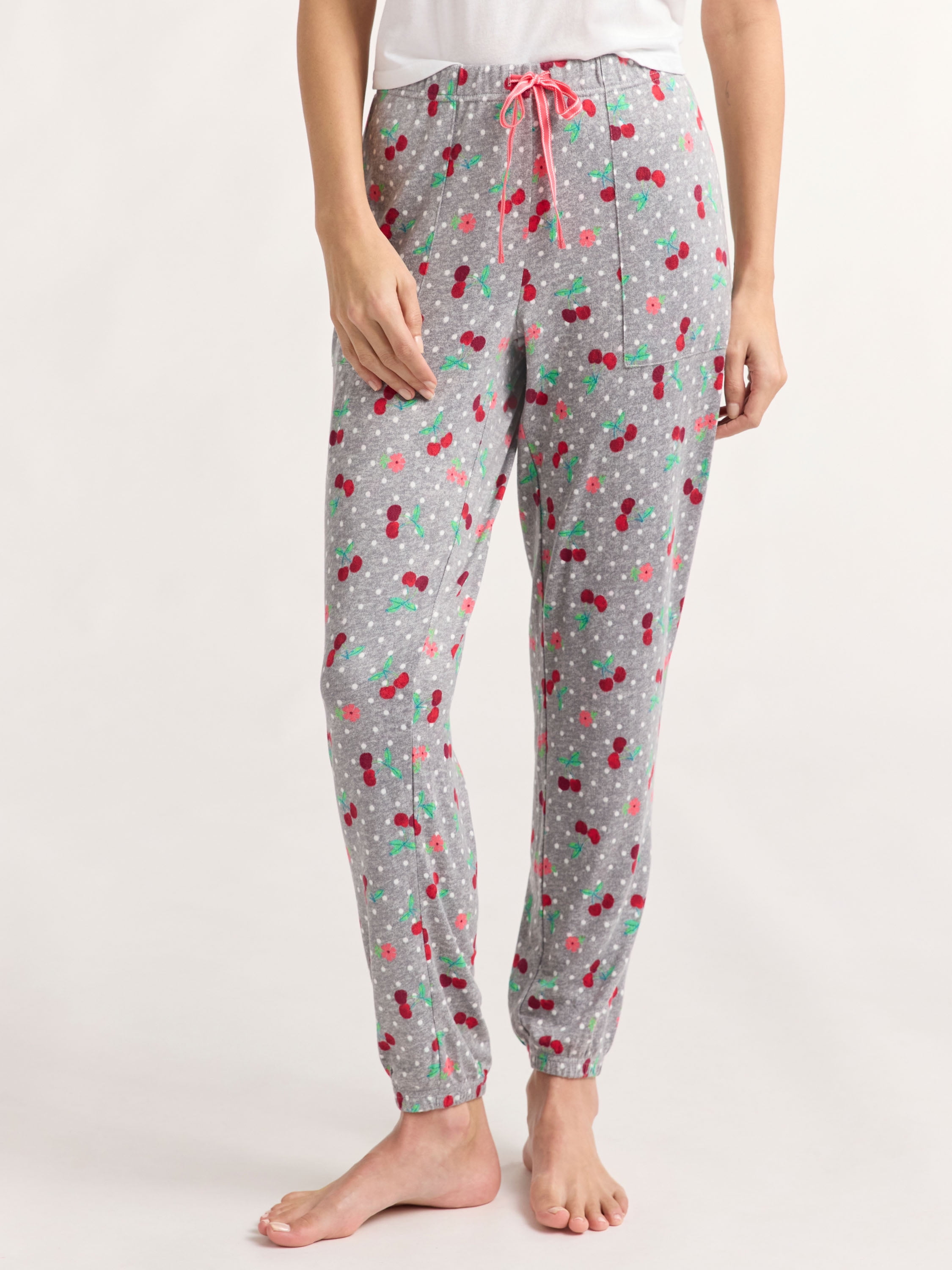 Joyspun Women's and Women’s Plus Hacci Knit Sleep Joggers, Sizes XS to ...