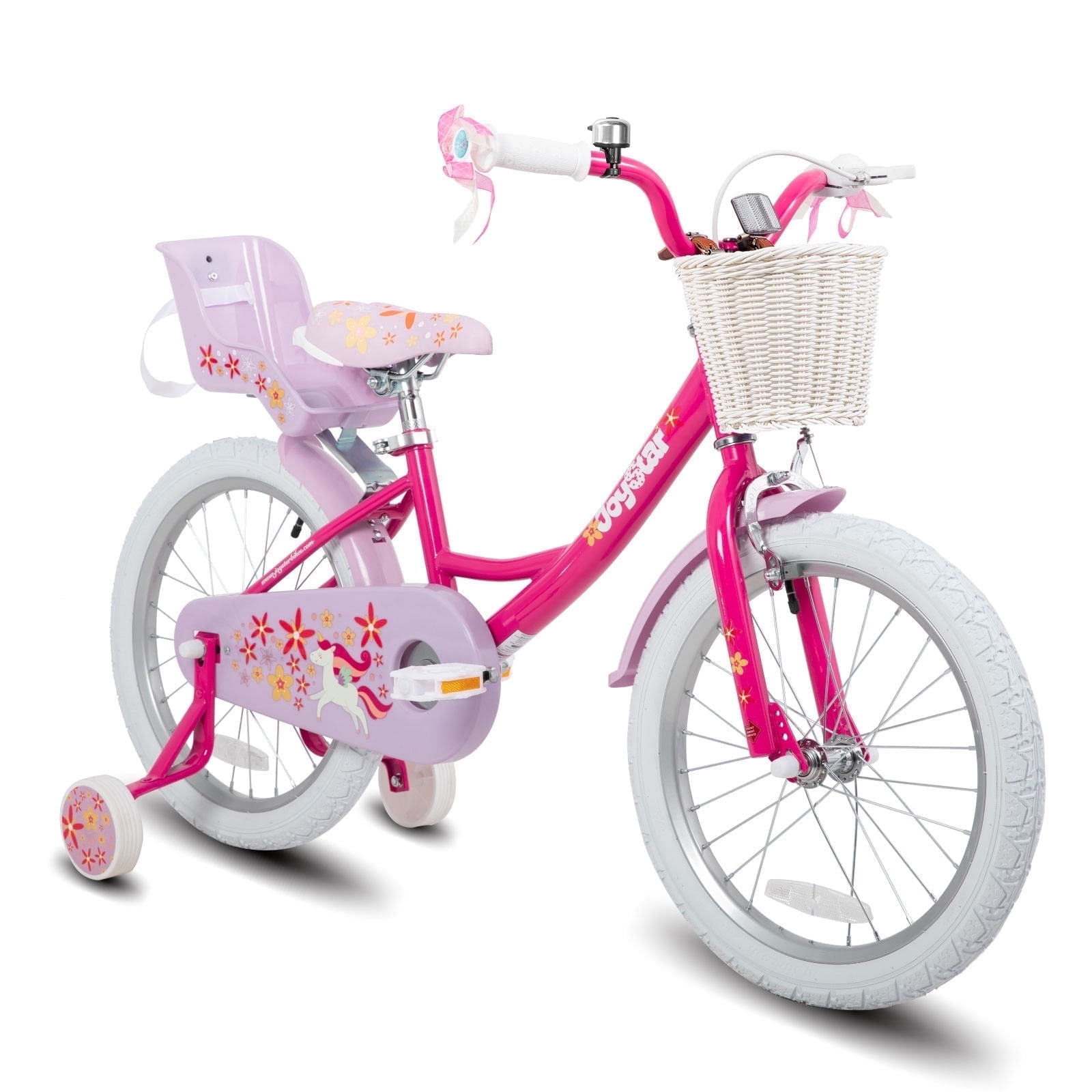 Joystar Unicorn 18inch Girls' Bike, Mint Purple - Walmart.com