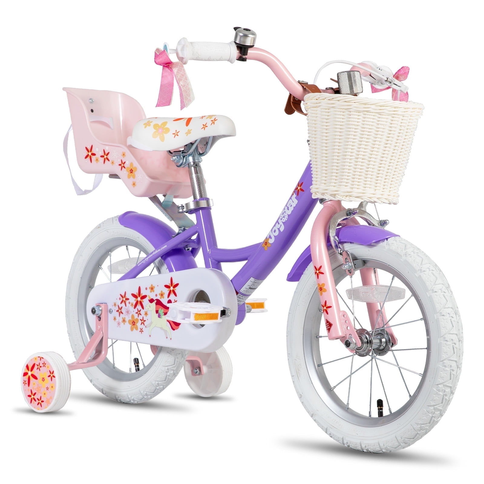 Joystar Unicorn Girls' 18" Training Wheel Bicycle - Walmart.com