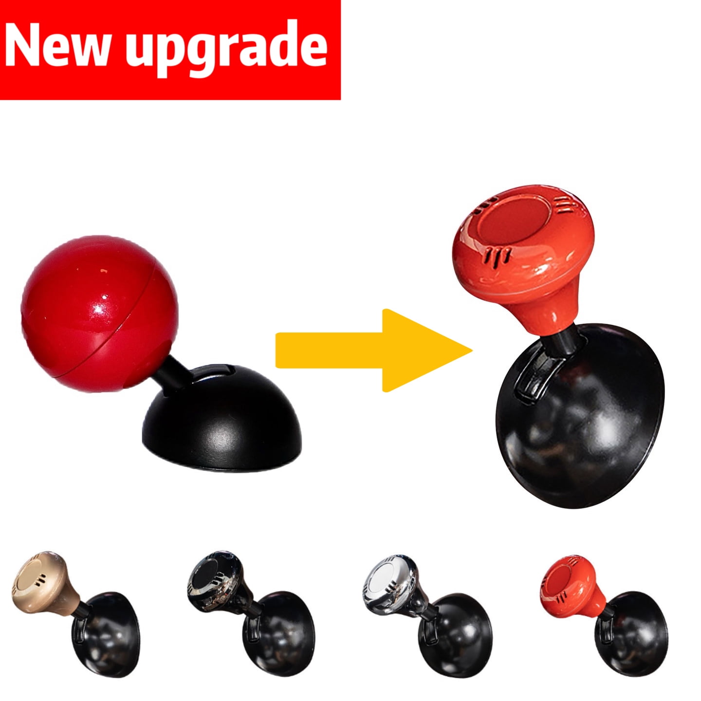 Joystick Car Push Start Button Cover,Upgraded sedate- Metal Car Push to ...