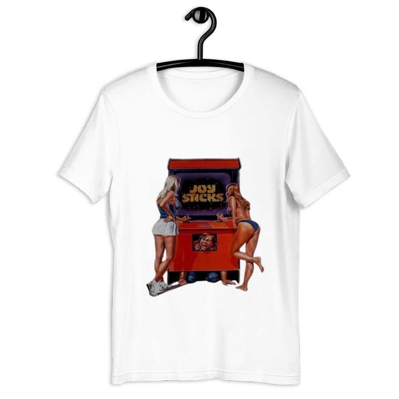 Joysticks Retro 80's Classic Movie T-Shirt - Vintage Arcade Gaming Graphic Tee - Walmart.com