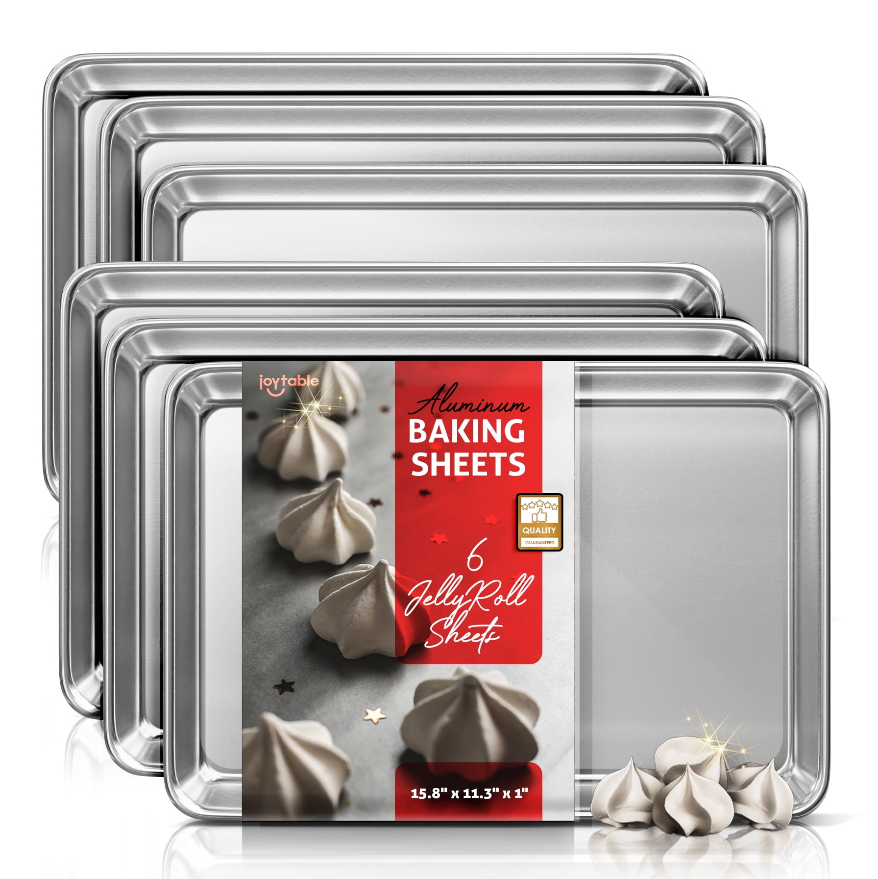 Joytable Aluminum Baking Pans, Baking Pan Steel Cookie sheet, Jelly ...