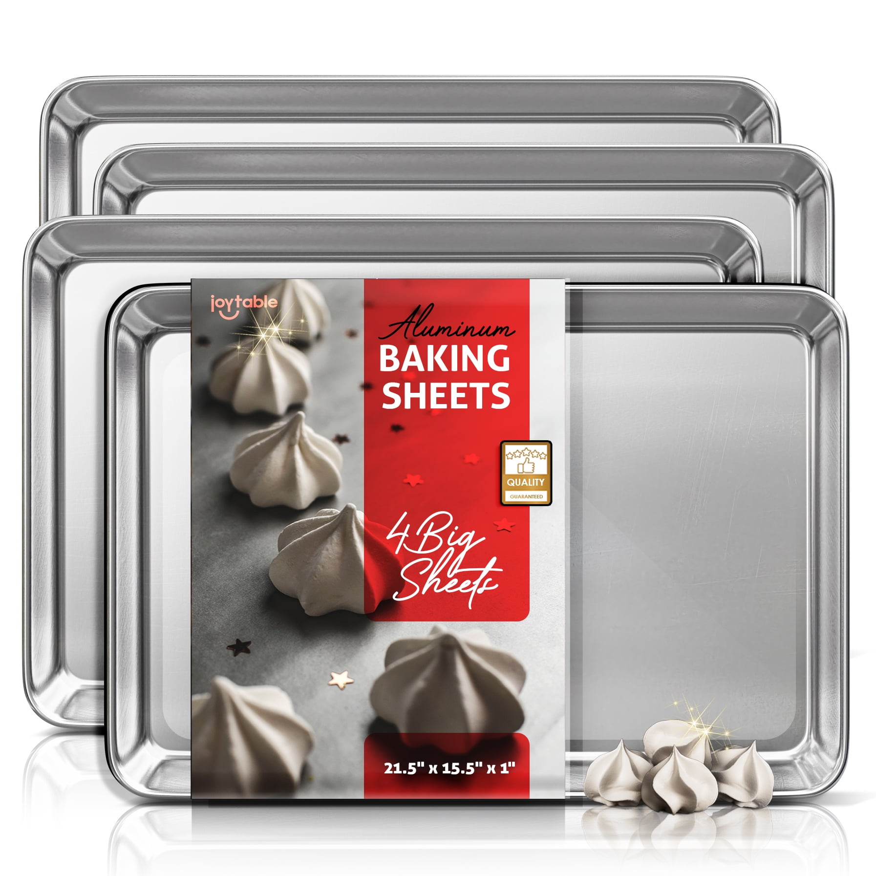 Joytable Aluminum Baking Pans, Baking Pan Steel Cookie sheet, Large ...