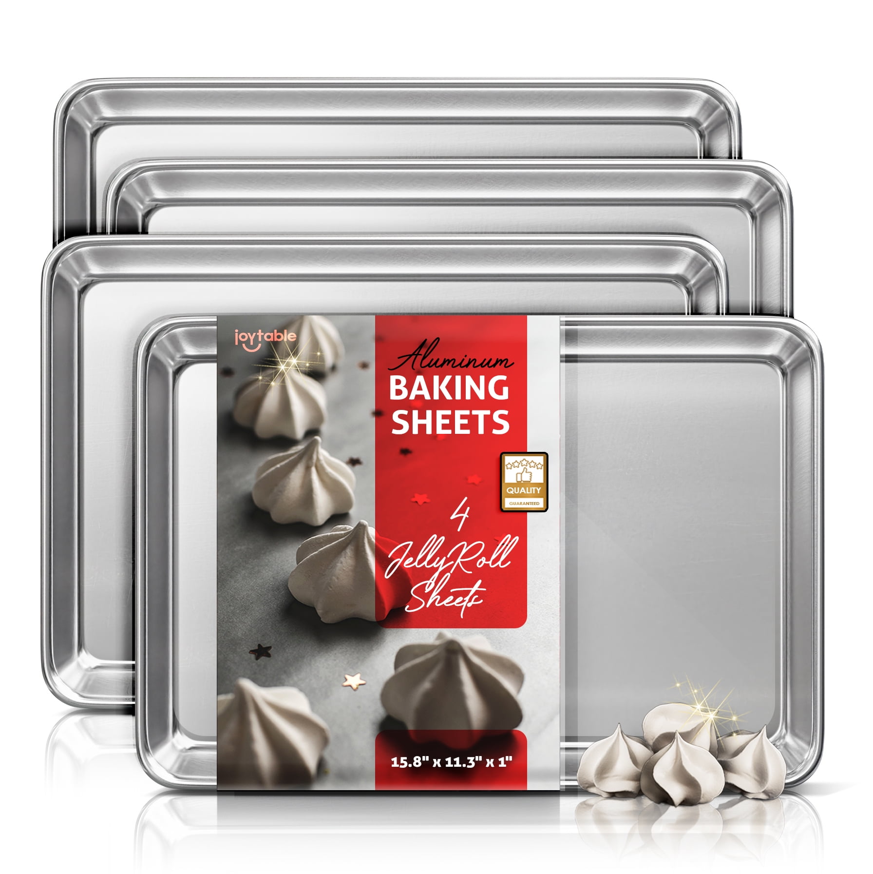 Joytable Aluminum Baking Pans, Baking Sheet Steel Cookie sheet, Jelly ...