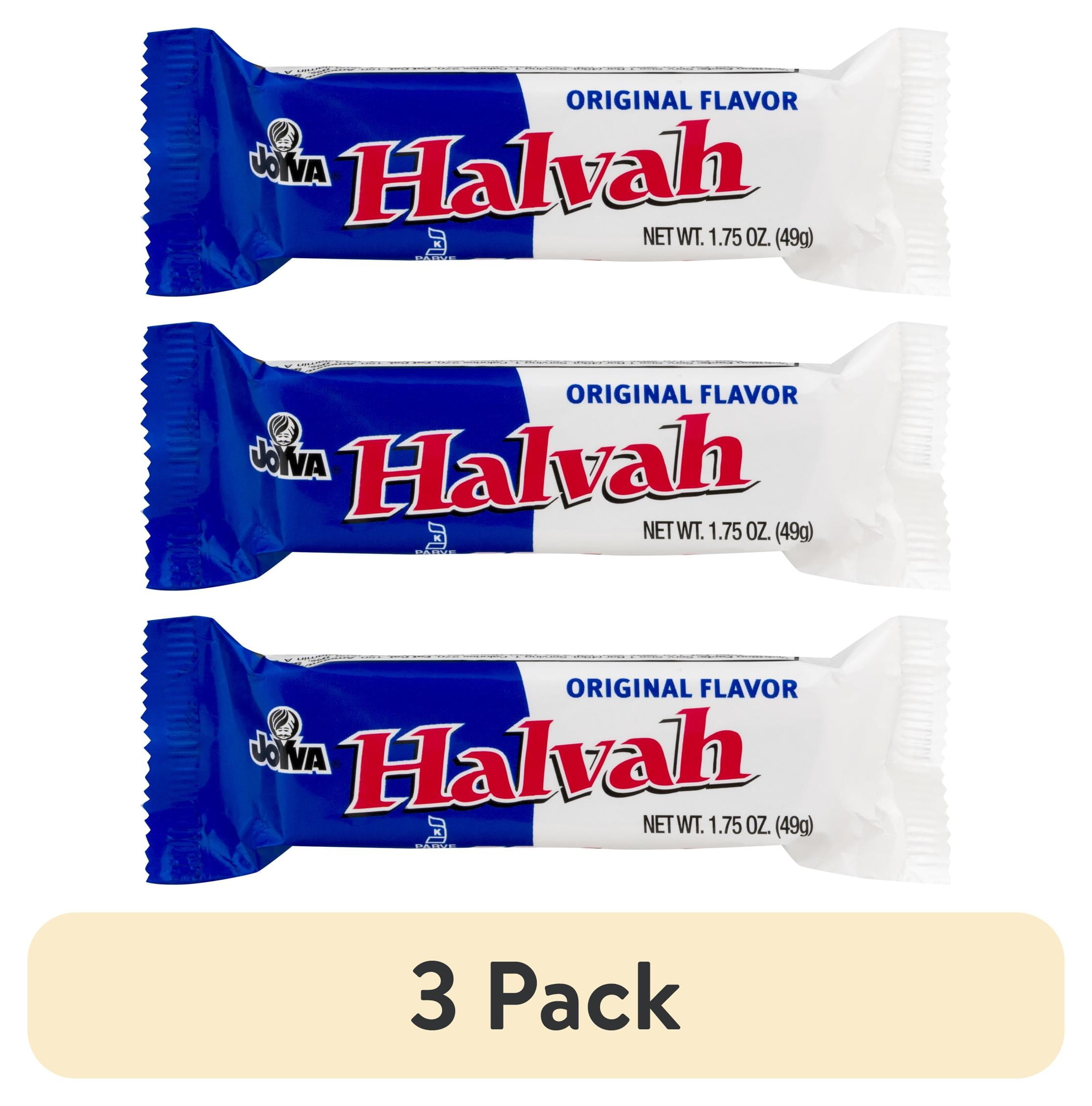 (3 pack) Joyva Halvah Bars - A Delicious Sesame Treat | 1.75 oz, 36-count box | Original ...