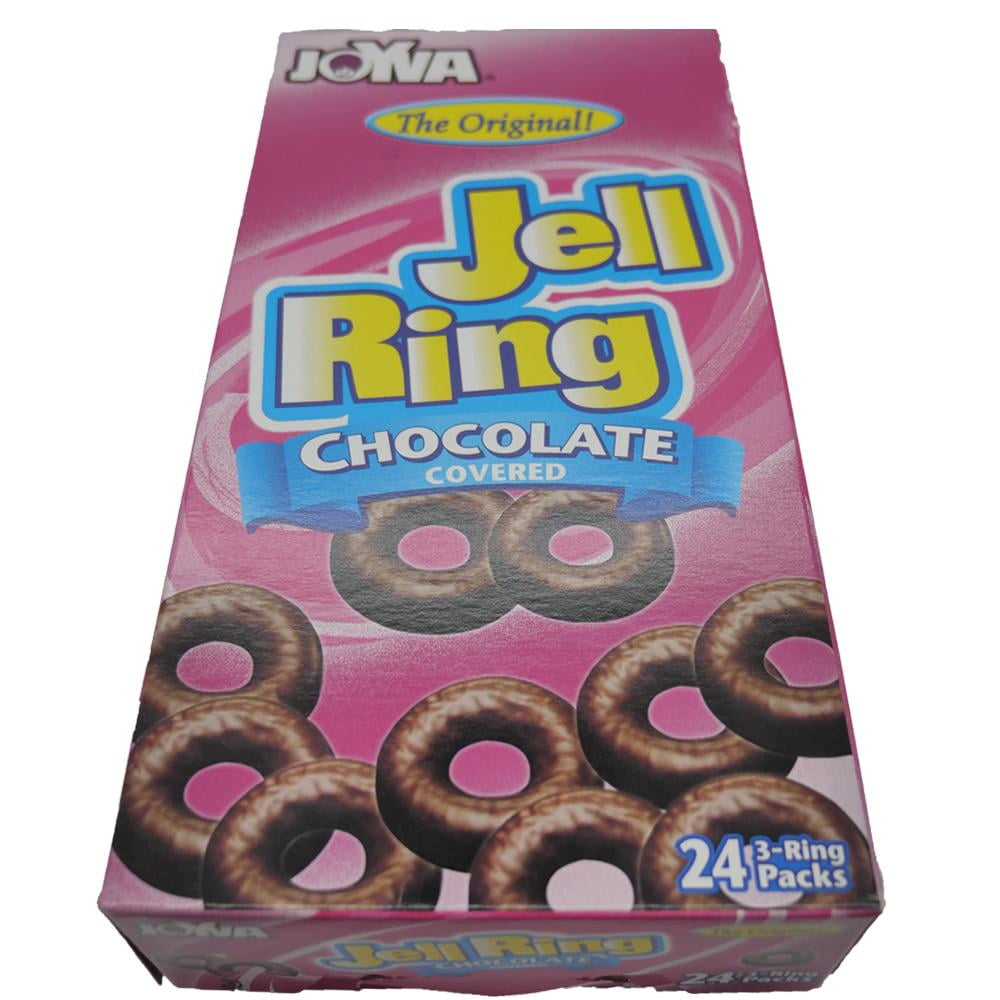 Joyva Dark Chocolate Covered Raspberry Jelly Rings, 3-Pack, 1.35 oz ...