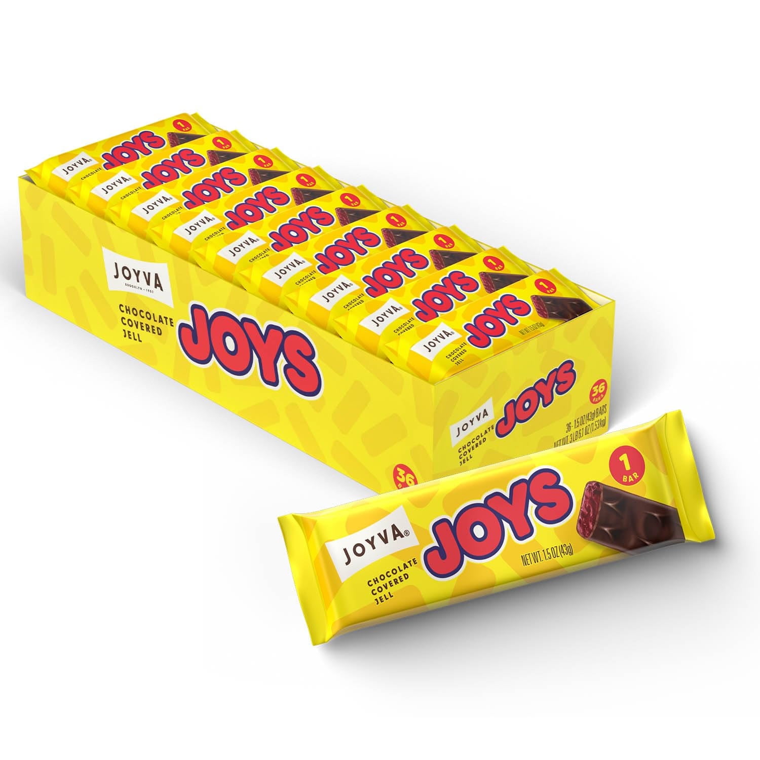 Joyva Jelle Joys - Sweet Jelly Center Covered with a Smooth Dark ...