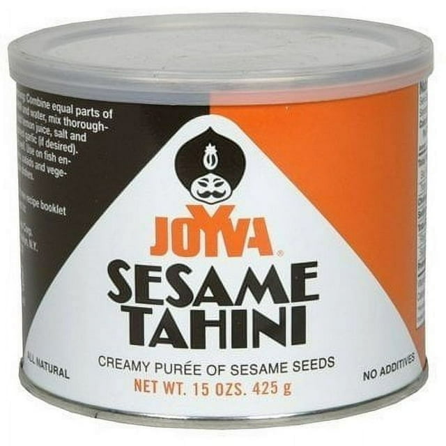 Joyva Gluten-Free Tahini Creamy Puree Sesame Seeds, Smooth Paste, 15 oz ...