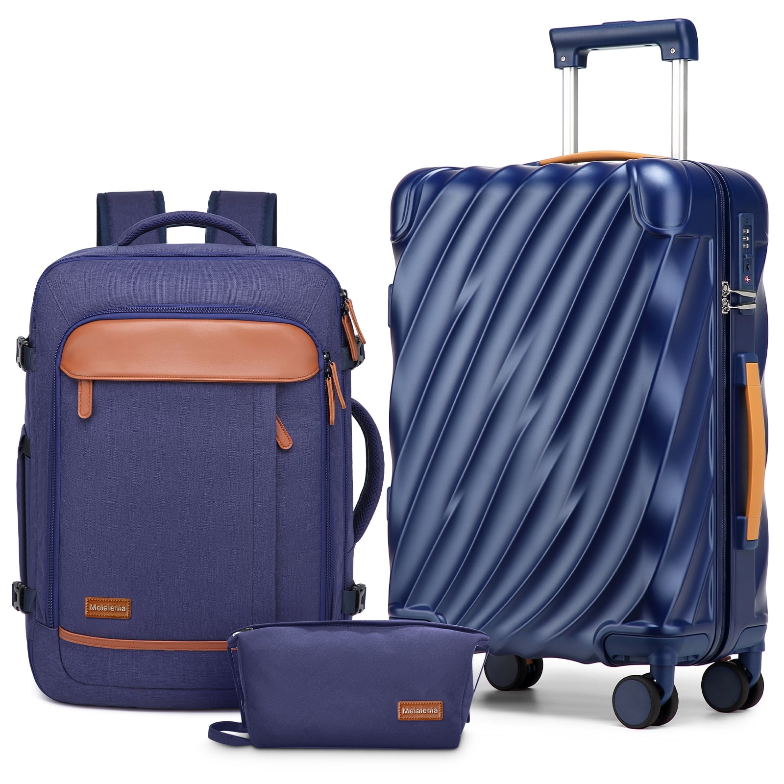 Joyway 3-Piece Carry on Luggage PC Ultra-Hard Shell Lightweight ...