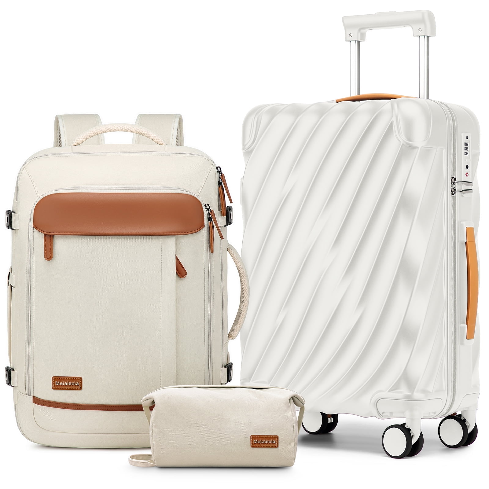 Joyway 3-Piece Carry on Luggage PC Ultra-Hard Shell Lightweight ...