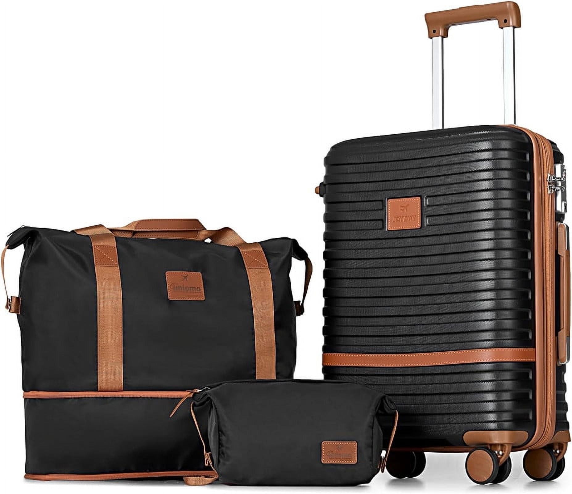 "Joyway 20"" Expandable 3PCS Carry-on Luggage Set, Hardside with ...