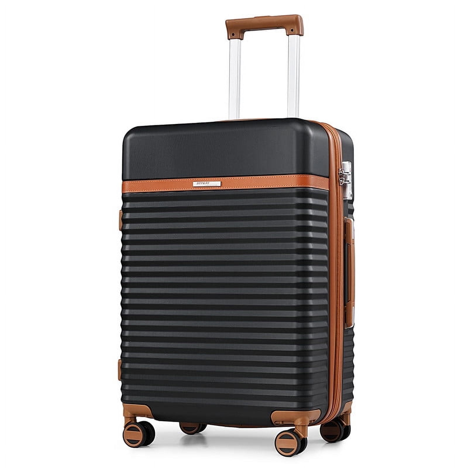 Joyway 24in Expandable Checked Luggage with ABS Hard Luggage with ...