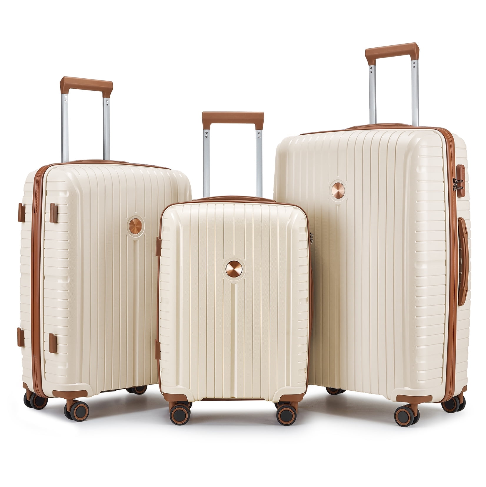 Joyway 3 Piece Luggage Sets Hardshell Lightweight Suitcase with TSA ...