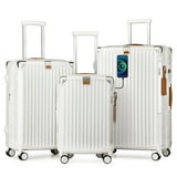 Joyway 4-Piece Checked Luggage Set - Expandable, Hard Shell, Carry-on ...