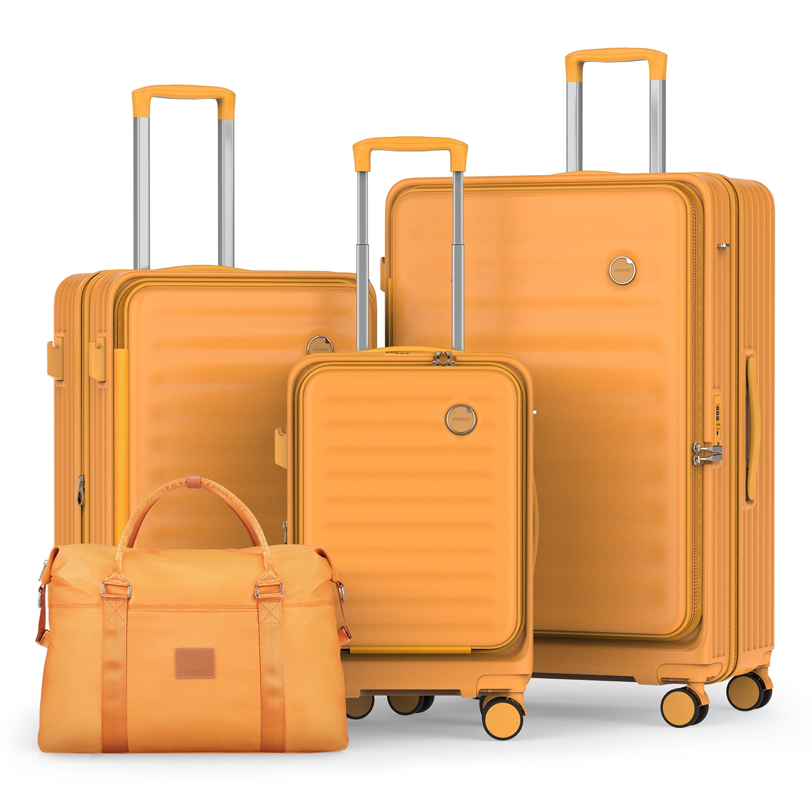 Joyway - 4 Luggage Sets PC Hardside Spinner Luggage -（Expandable ...