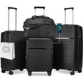 "Joyway Hardshell 4-Piece Luggage Sets - Expandable, USB Spinner (Carry ...