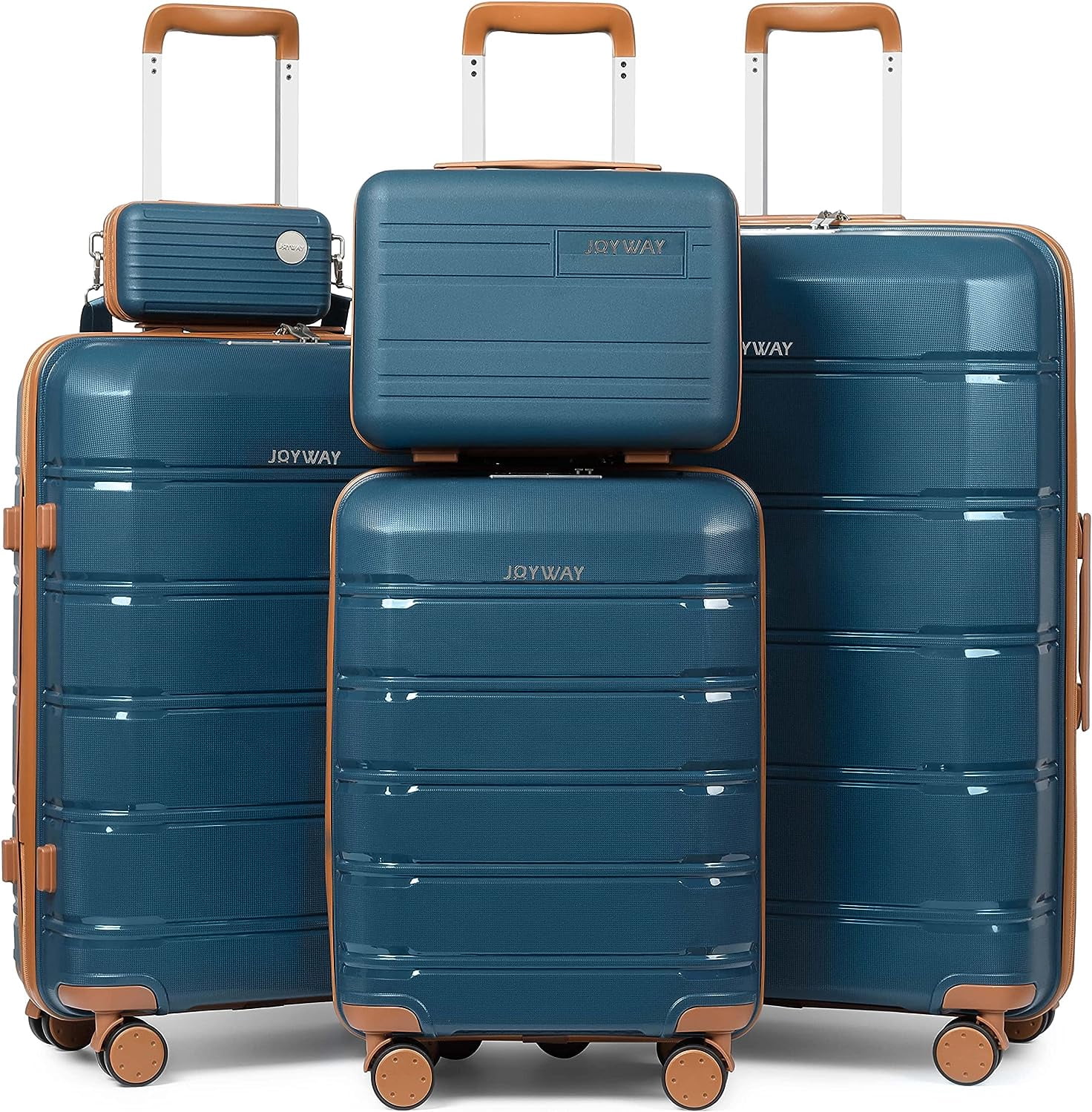 Joyway - 5 Luggage Sets PP Hardside Spinner Luggage - (20", 24", 28 ...