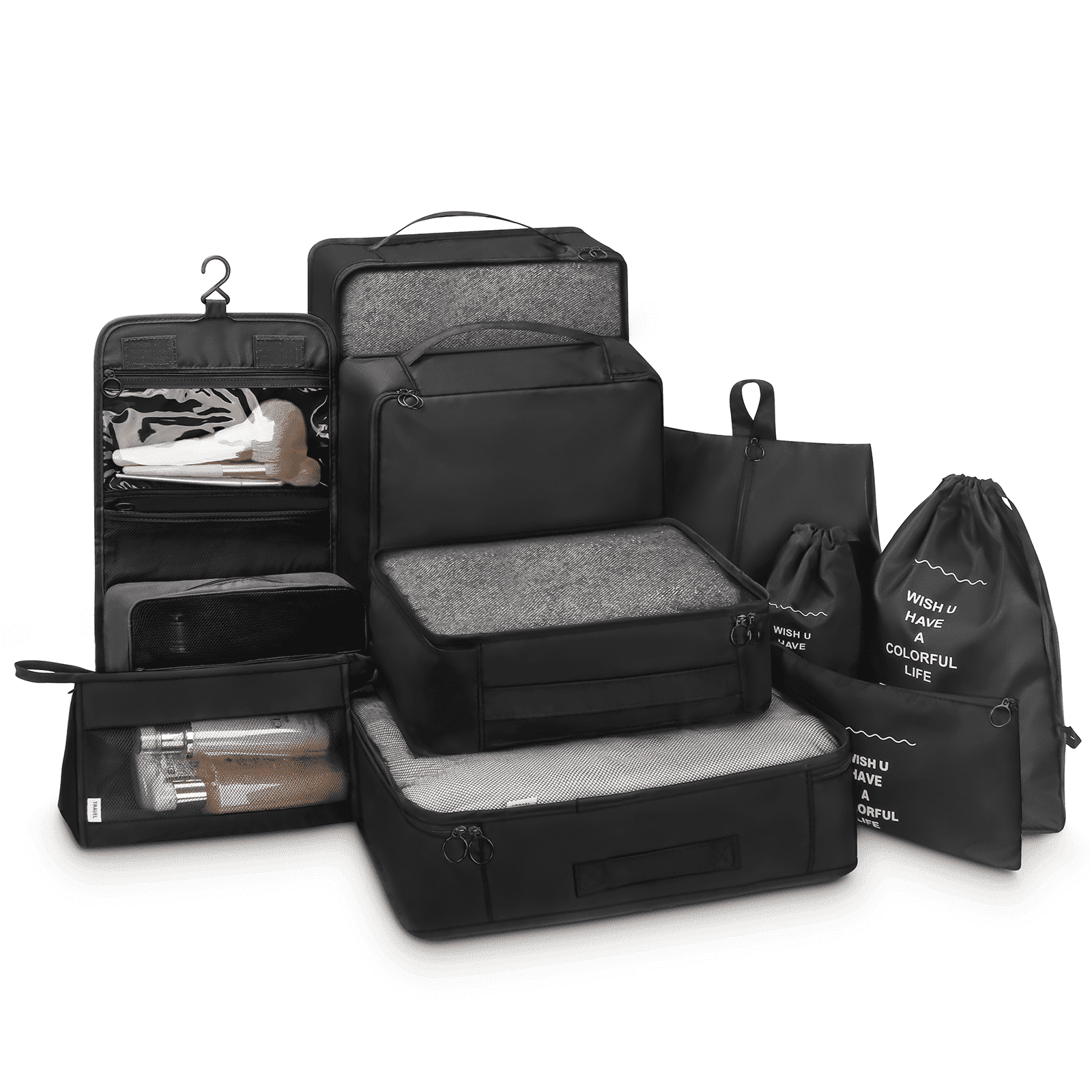 Joyway Packing Cubes 10 Piece Set, Travel Storage and Organization ...