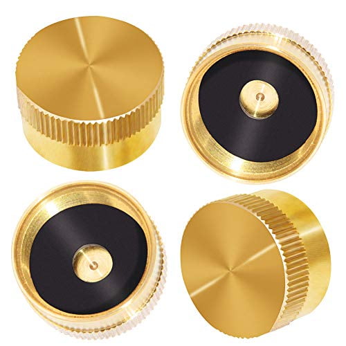 Joywayus 4Pcs Solid Brass Refill Propane Bottle Cap Universal for All 1 ...