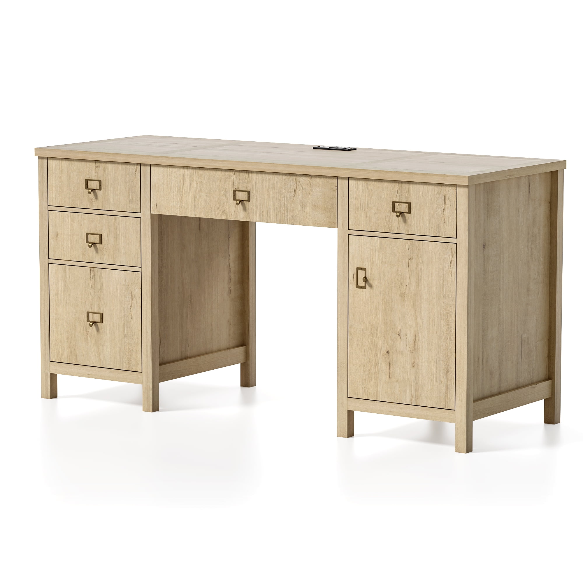 Joyyskill Farmhouse Wood Home Office Desk, 59" Executive Desk Computer ...