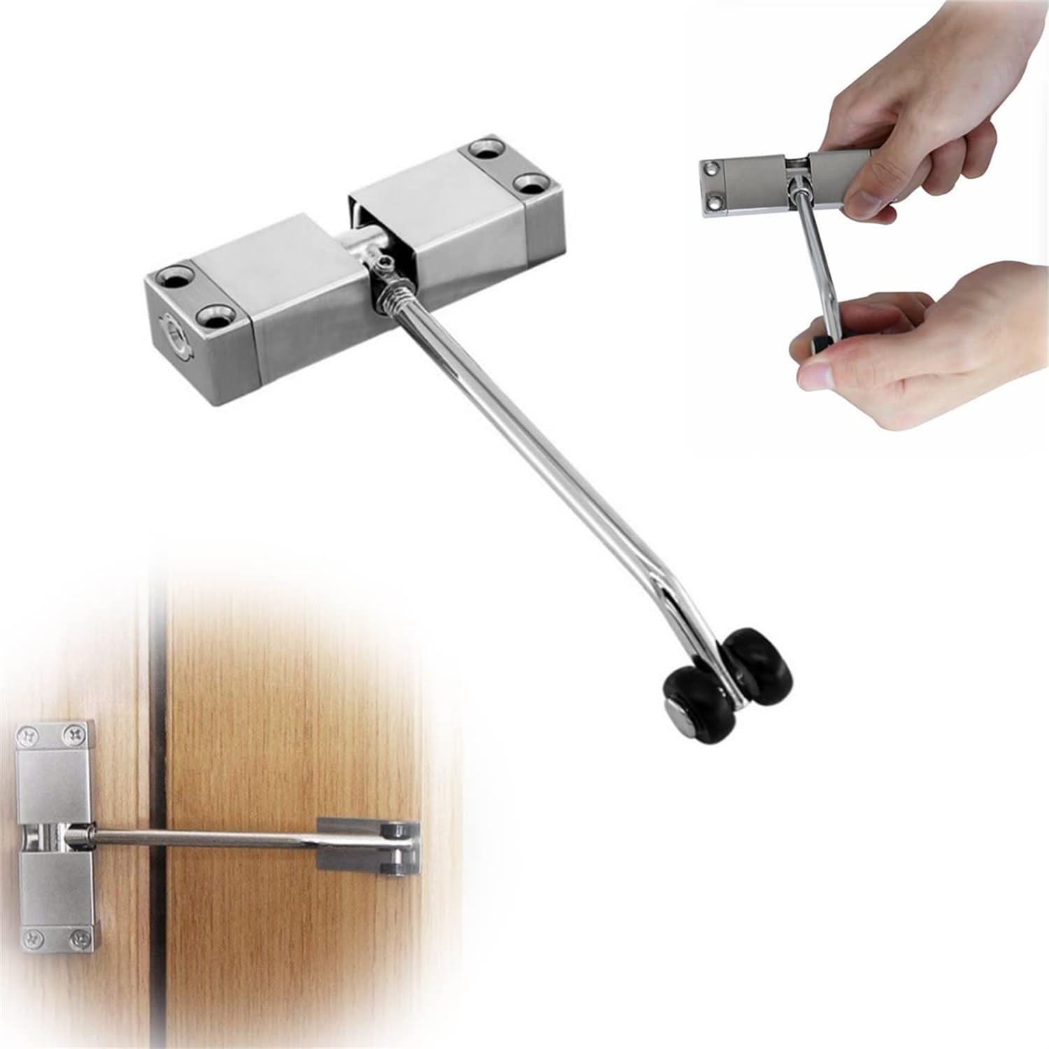 Joyzzz Automatic Door Closer Safety Spring Door Closers Stainless Steel ...