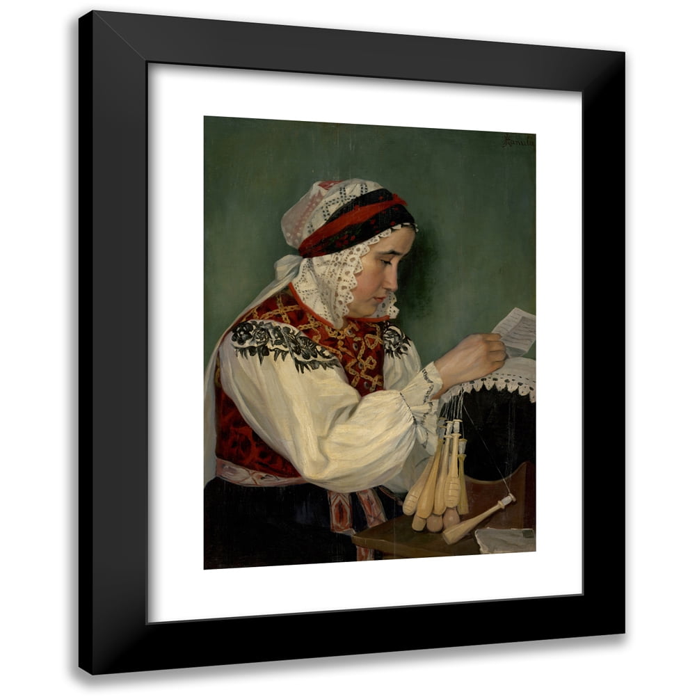 Jozef Hanula 11x14 Black Modern Framed Museum Art Print Titled - Letter ...
