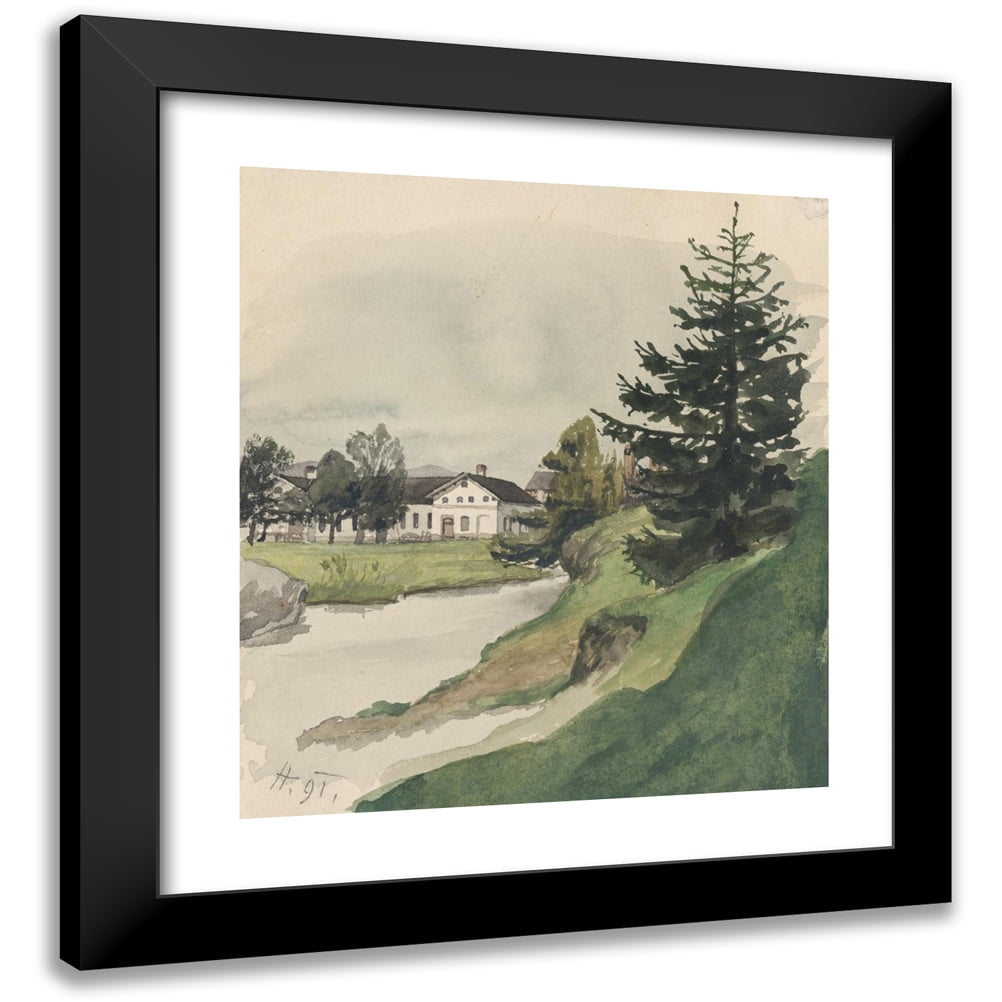 Jozef Hanula 15x16 Black Modern Framed Museum Art Print Titled ...