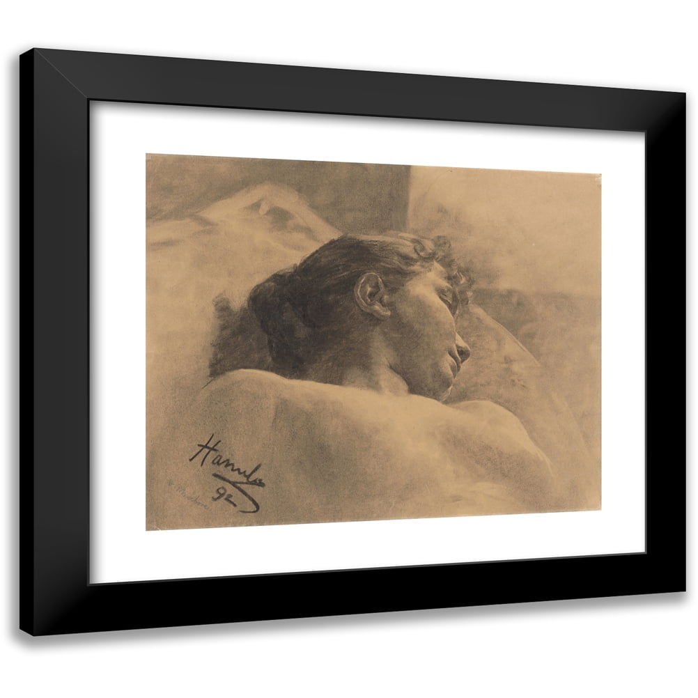 Jozef Hanula 17x15 Black Modern Framed Museum Art Print Titled - Study ...