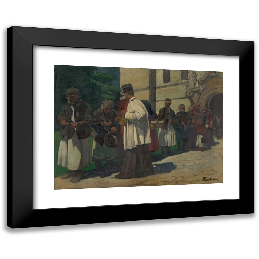 Jozef Hanula 18x14 Black Modern Framed Museum Art Print Titled - Alms ...