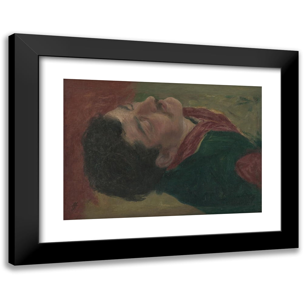 Jozef Hanula 18x14 Black Modern Framed Museum Art Print Titled - Study ...