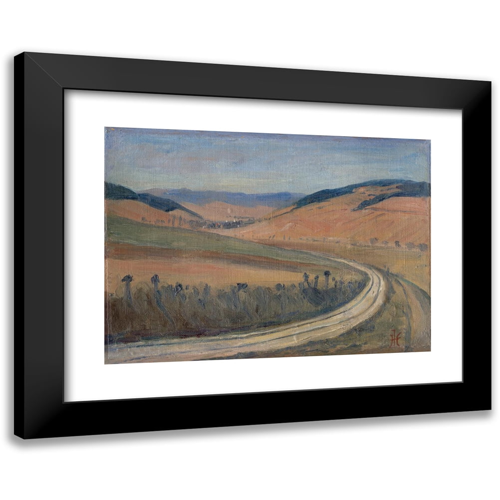 Jozef Hanula 24x18 Black Modern Framed Museum Art Print Titled - Study ...