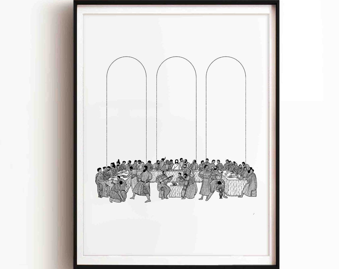 Jparable Of The Lostheep, Goodhepherd, Painting Print,Ketch, Bible Wall ...