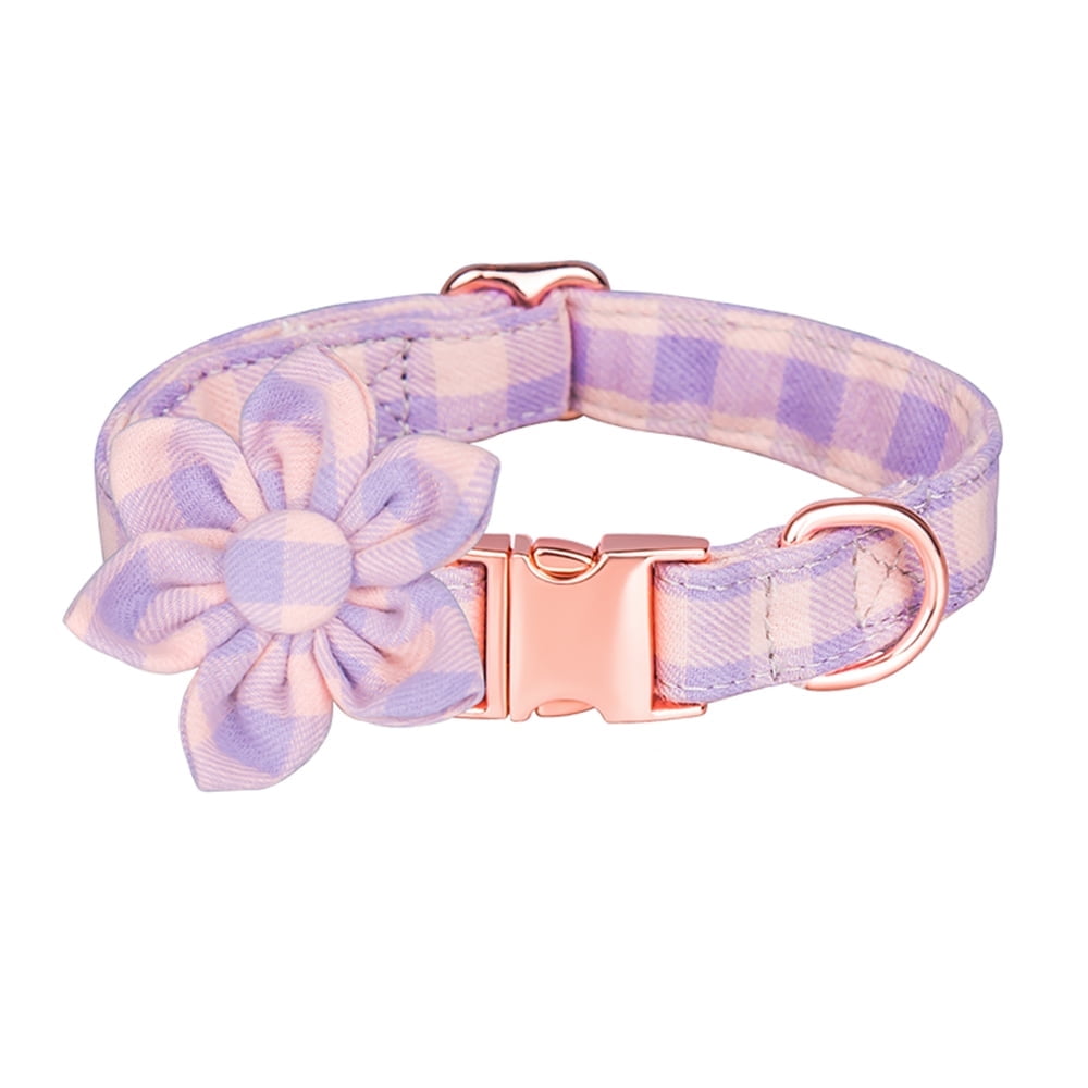 Jpetyy Cute Dog Collars Floral Pattern Female Girl Pet Puppy Cat Collar ...