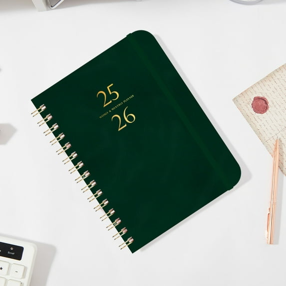 Jpxdew 2025-2026 Planner with Date Notes,A5 8.46x6.06in Faux Leather ...