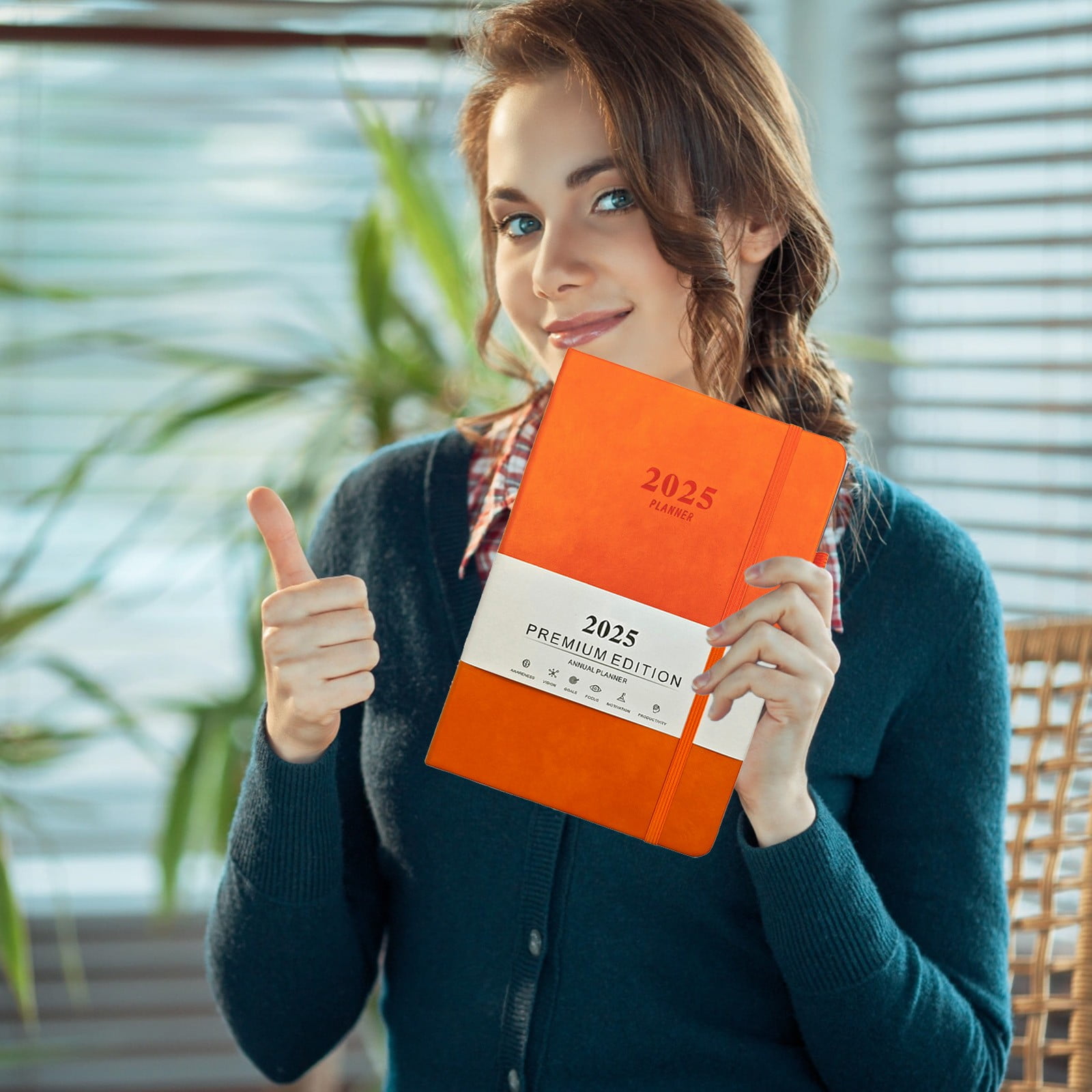 Jpxdew 2025 English Calendar Clearance,A5 Schedule Notebook,8.35x5.83x0 ...