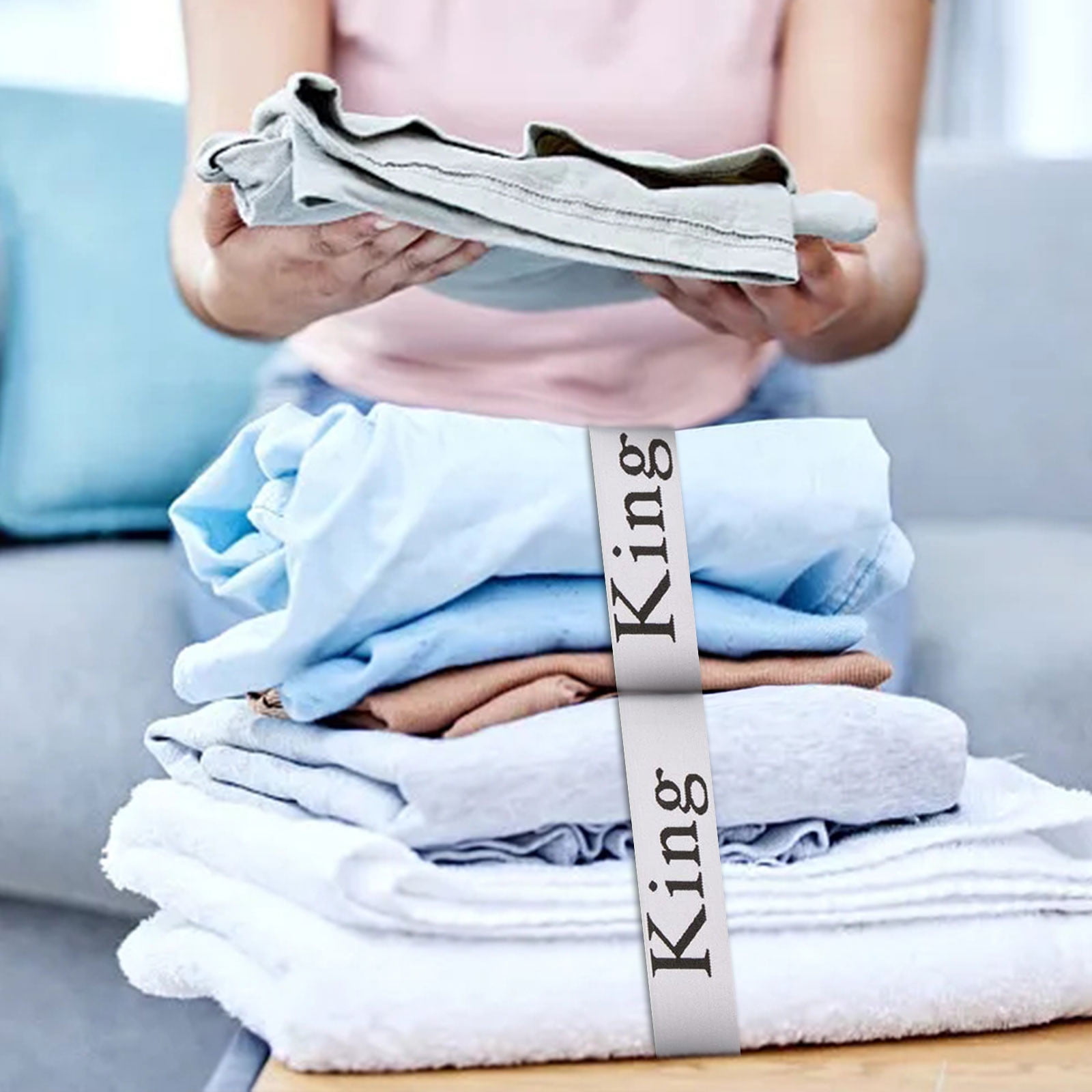 Jpxdew Bed Sheet Organizer Bands,Elastic Labels-Alphabet Sorting System ...